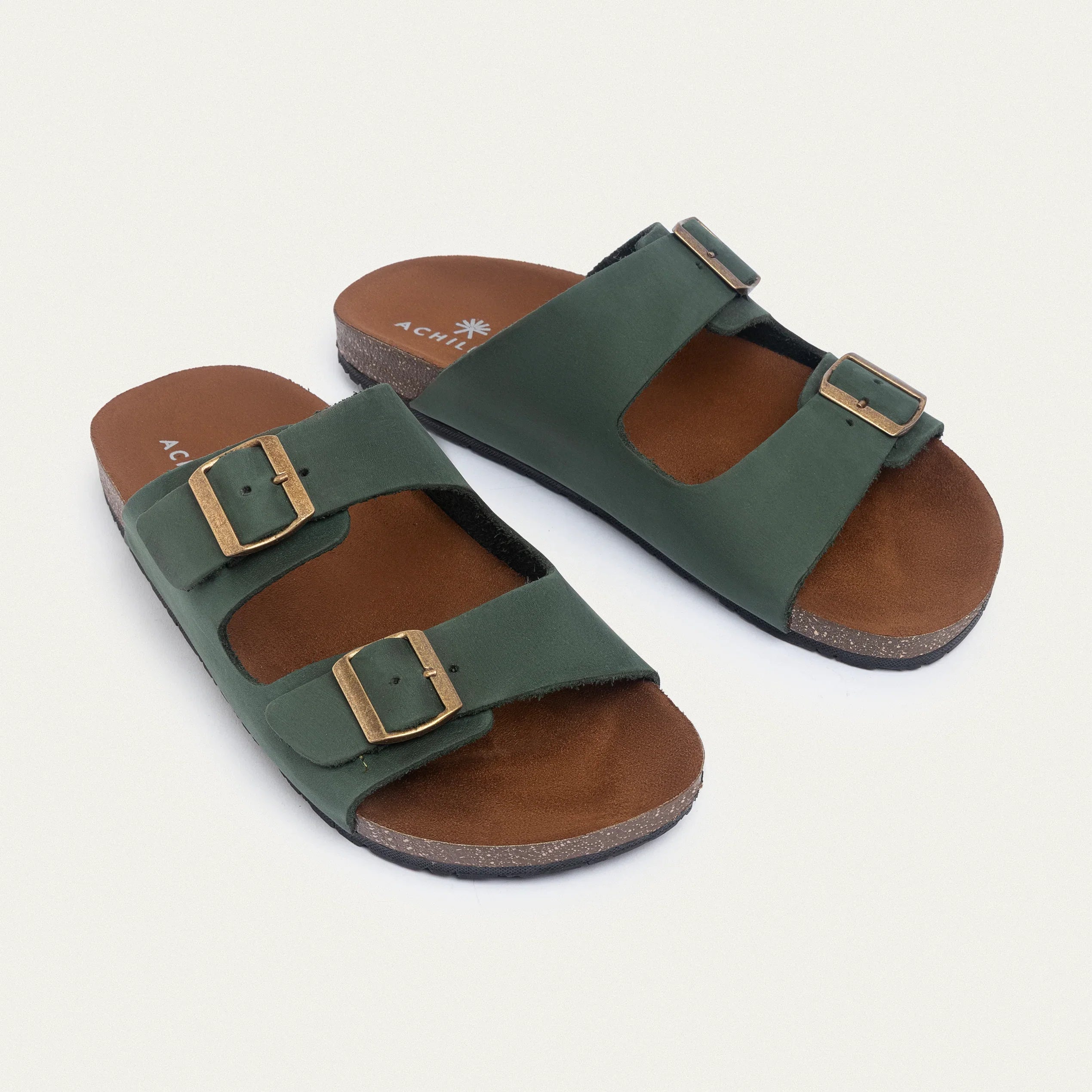 Arizona Soft Footbed Double Buckle Sandals | olive – Achilles Stores